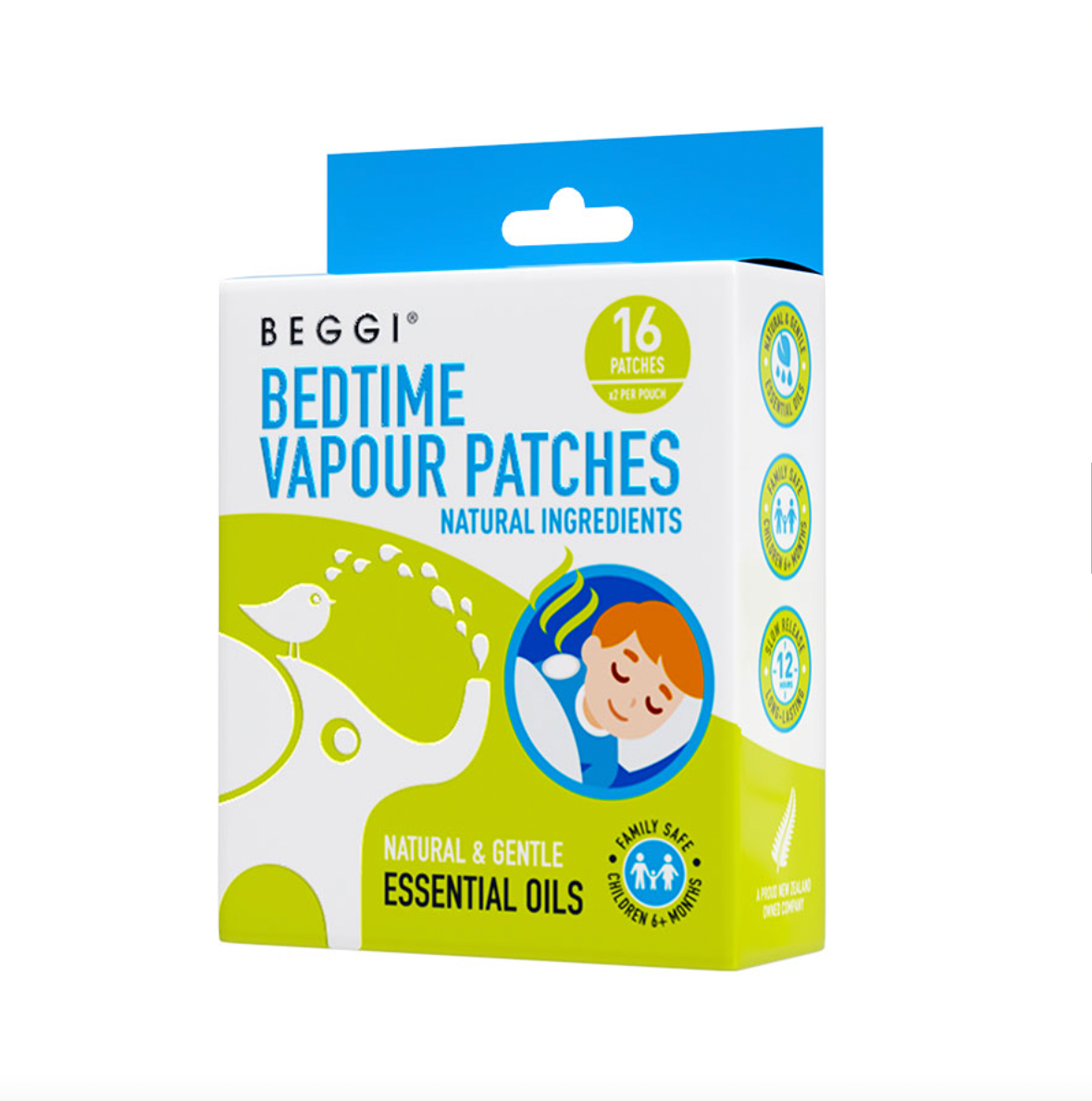 Beggi Bedtime Vapour Patches - Kids 16 PATCHES – Bio Herb NZ