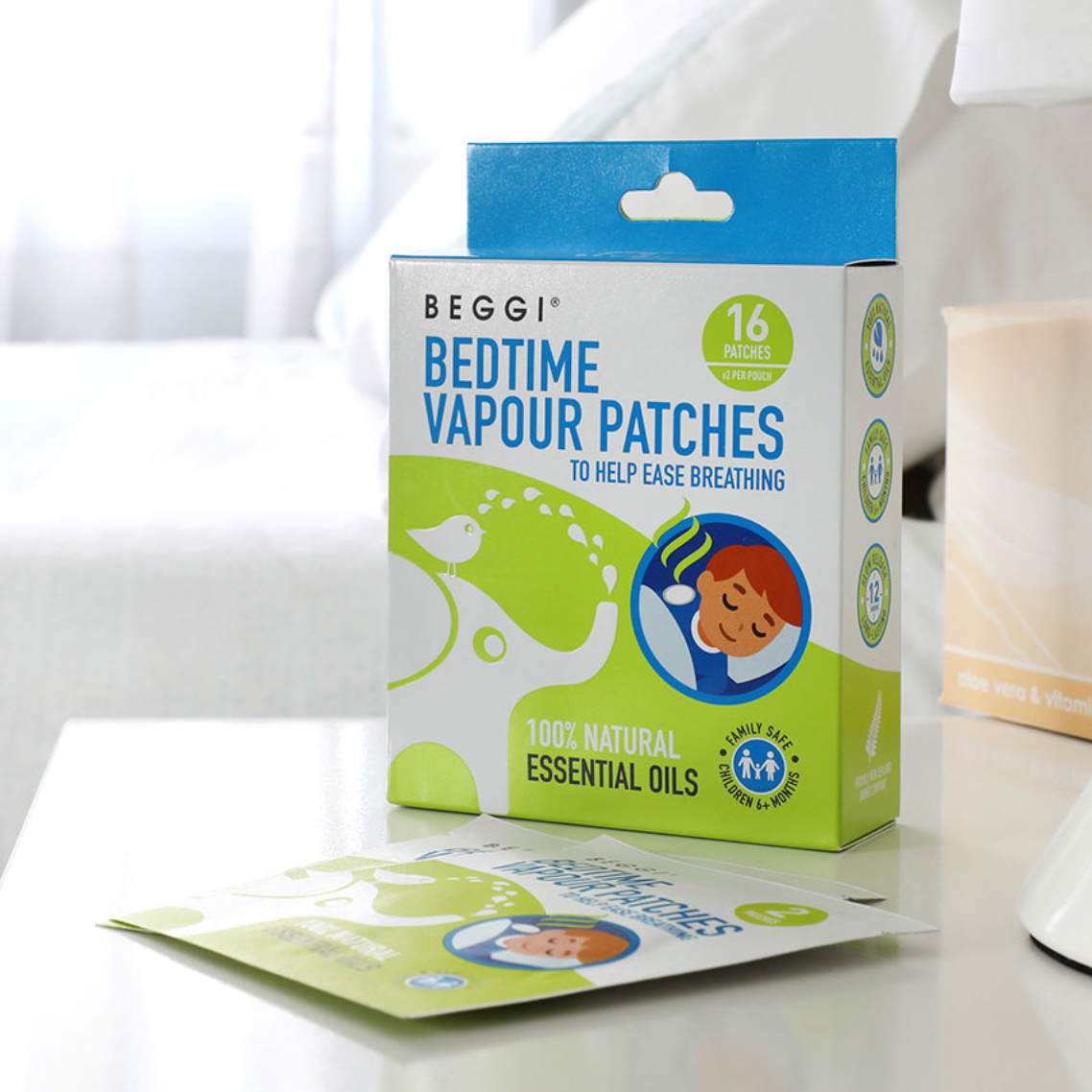 Beggi Bedtime Vapour Patches - Kids 16 PATCHES – Bio Herb NZ