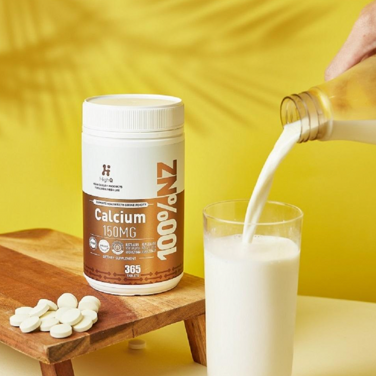 HighQ Calcium + Vitamin D3 Chewable Tablet 365S – Bio Herb NZ