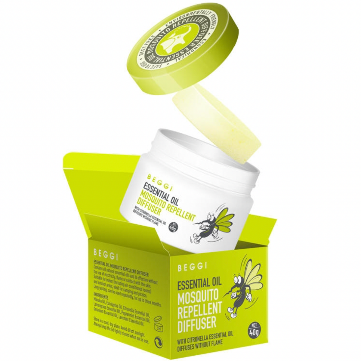 Beggi-Essential Oil Mosquito Repellent 40g – Bio Herb NZ