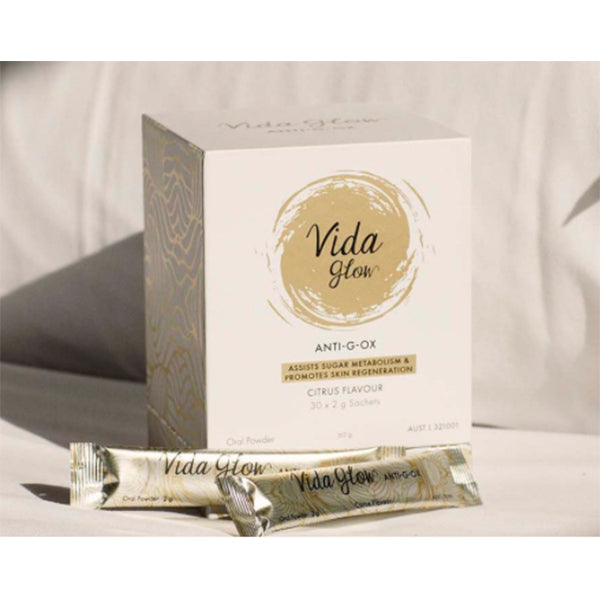 Vida Glow Anti-G-Ox Antioxidant Powder Citrus Flavour 2g*30 sachets ...